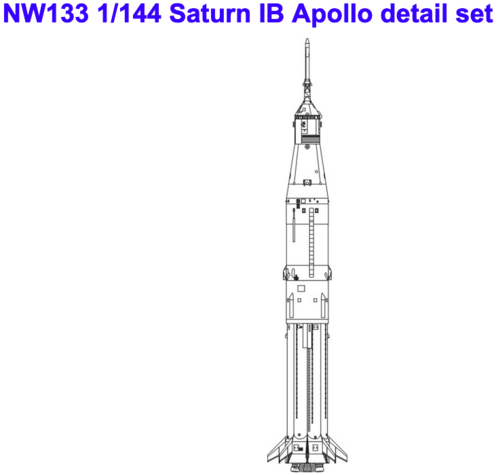 New Ware 133 Saturn IB Apollo detail set