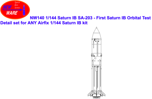 New Ware 140 Saturn IB SA-203 first orb. Flight conv.