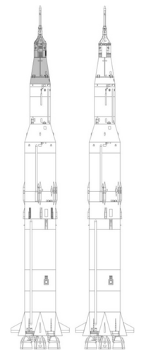 New Ware 142 Saturn V Apollo 4 - first Saturn V flight, conversion