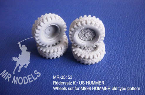 MR Modellbau 35153 Wheels set for M998 HUMMER old type pattern