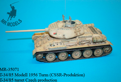 MR Modellbau 35071 T-34/85 turret Model 1956 CSSR-production