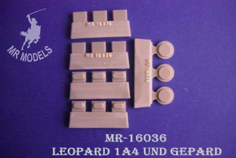 MR Modellbau 16036 Cover plugs for Leopard 1A4 lower hull