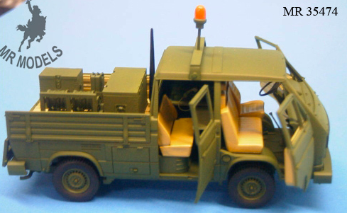 DISCONTINUED MR Modellbau 35474 Interior kit Feldkabeltrupp field telephone equipment for VW T3 Doka