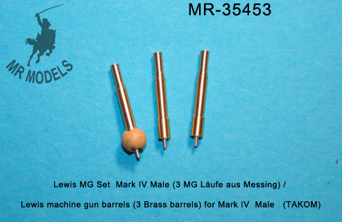 MR Modellbau 35453 Lewis machine gun barrels