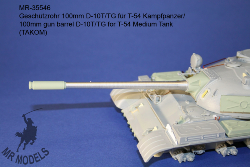 MR Modellbau 35546 100mm gun barrel D-10T/TG for T-54 Medium Tank