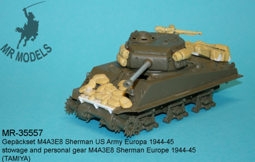 MR Modellbau 35557 Stowage and personal gear M4A3E8 Sherman Europe 1944-45