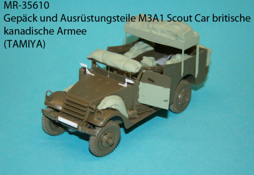 MR Modellbau 35610 Stowage & gear M3A1 scout car British Army