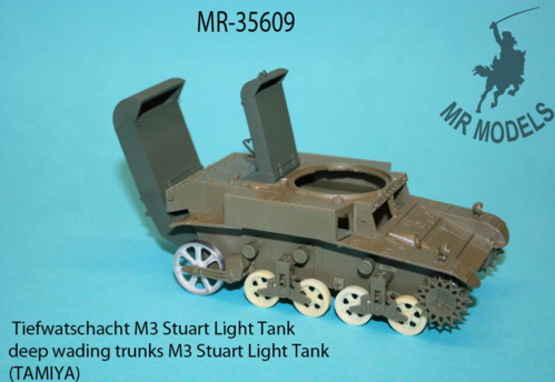 MR Modellbau 35609 Deep wading trunks M3 Stuart Light Tank