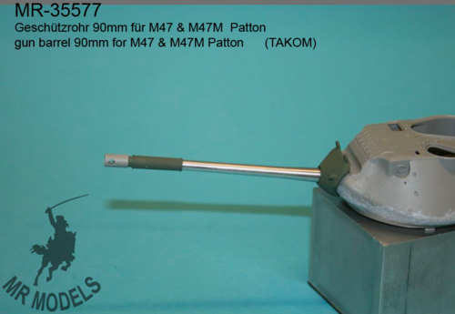 MR Modellbau 35577 Gun barrel 90mm for M47 & M47M Patton