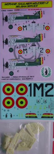 Kora Models CSD7250 Morane-Saulnier MS.230Et.2 Belgian