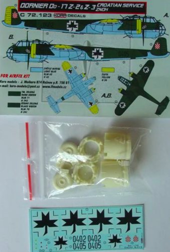 Kora Models C72123 Dornier Do-17Z-2/Z-3 Croatian service