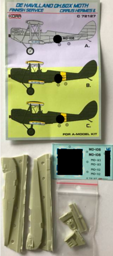 Kora Models C72127 De Havilland DH.60X Cirrus Hermes Finnish for A-model
