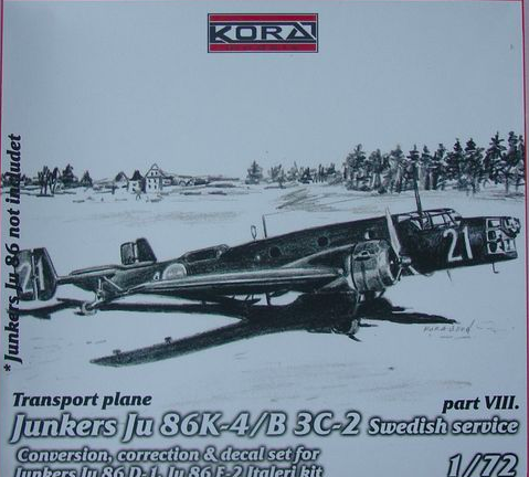Kora Models C7234 Junkers Ju 86K-4/ B3C-2 Sweden part VIII.