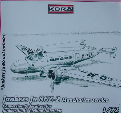 Kora Models C7239 Junkers Ju 86Z-2 Manchuria