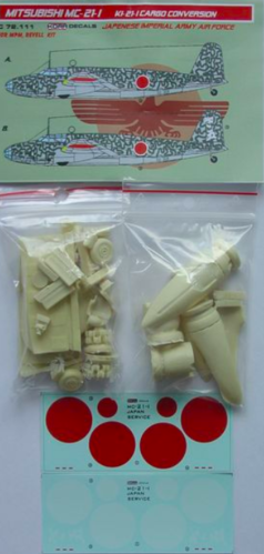 Kora Models C72111 Mitsubishi MC-21-I "Sally" rebuilt Ki-21-Ia transport Japan