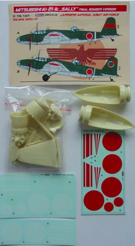 Kora Models C72107 Mitsubishi Ki-21-IIc "Sally" Japan-Final bomber version