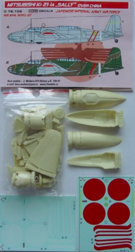 Kora Models C72106 Mitsubishi Ki-21-Ia "Sally" Japan 60.sentai
