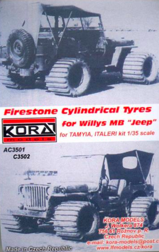 Kora Models C3502 Firestone Cylinrical Tyres Jeep
