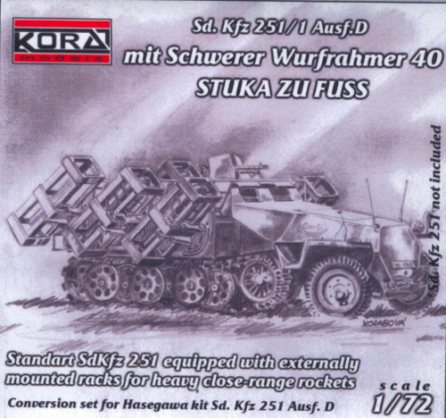 Kora Models AC7211 Sd.Kfz251/ 1Ausf.D Wurfahmer 40