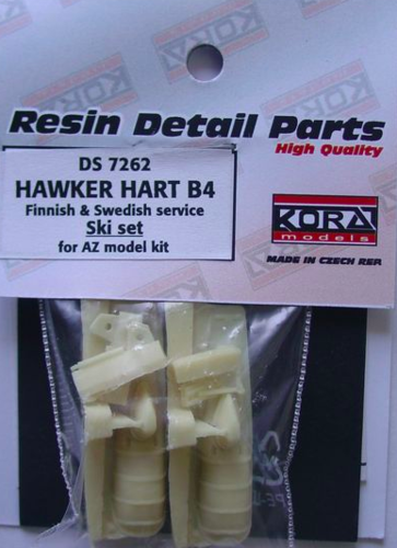 Kora Models DS7262 Hawker Hart B 4 - Swedish - ski set