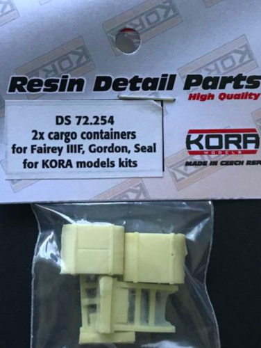 Kora Models DS72254 2xcargo containers for Fairey IIIF, Gordon, Seal