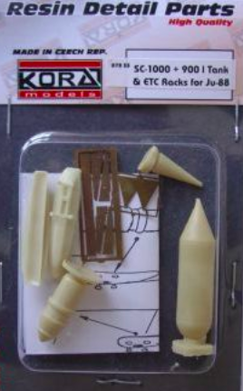 Kora Models D7233 SC-1000+900 l tank+ETC racks for Ju 88