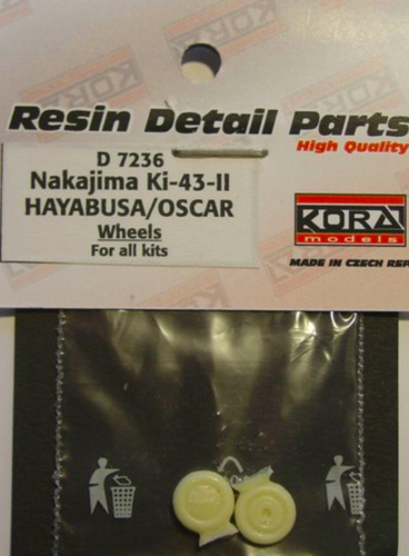 Kora Models D7236 Nakajima Ki-43-II Hajabusa/Oscar wheels