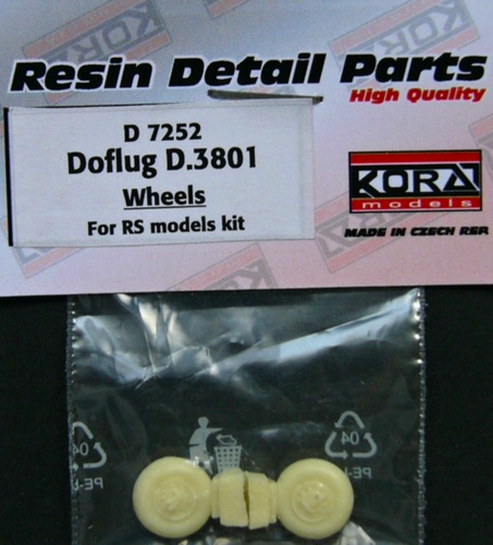 Kora Models D7252 Doflug D.3801 Swiss wheels