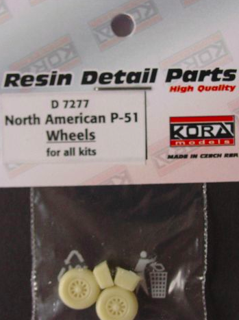 Kora Models D7277 North American P-51 wheels