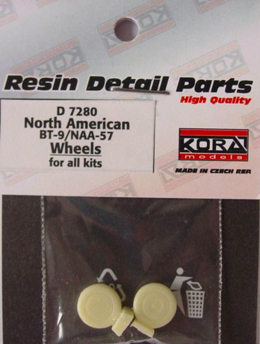 Kora Models D7280 North American BT-9/NAA-57 wheels