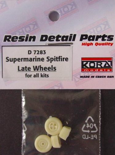 Kora Models D7283 Supermarine Spitfire late wheels