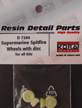 Kora Models D7284 Supermarine Spitfire wheels with disc