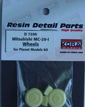 Kora Models D7290 Mitsubishi MC-20-I wheels for Planet Models kit