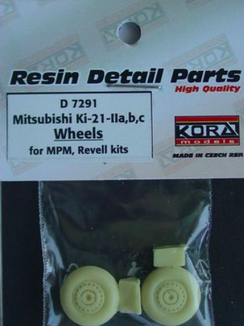 Kora Models D7291 Mitsubishi Ki-21-IIa,b,c wheels for MPM,Revell kit