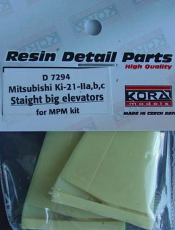 Kora Models D7294 Mitsubishi Ki-21-IIa,b,c Staight big elevators