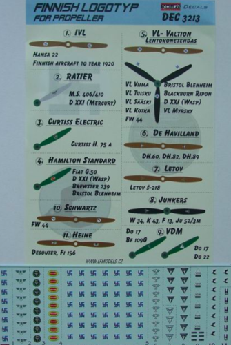 Kora Models Dec3213 Finnish Logotyp propeller