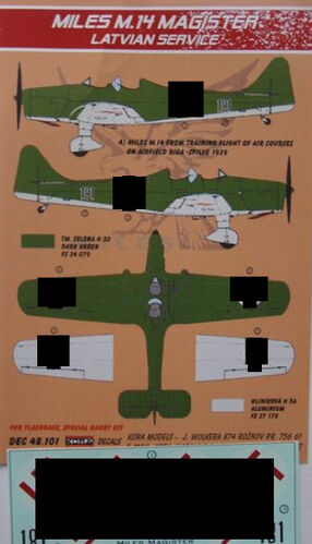 Kora Models Dec48101 Miles Magister I Latvian