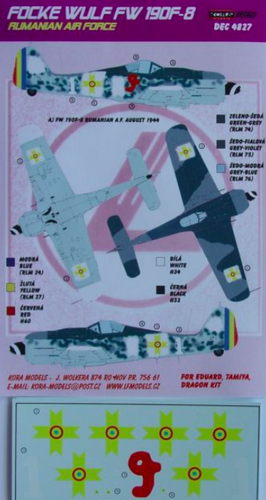 Kora Models Dec4827 Fw 190F-8 Romania