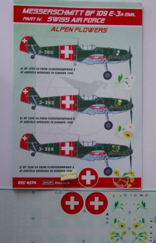 Kora Models Dec4874 Messerschmitt Bf-109E-3a Swiss AF Part IV