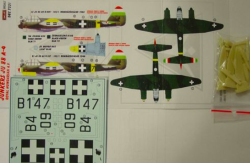 Kora Models Dec7221 Ju 88 Hungaria