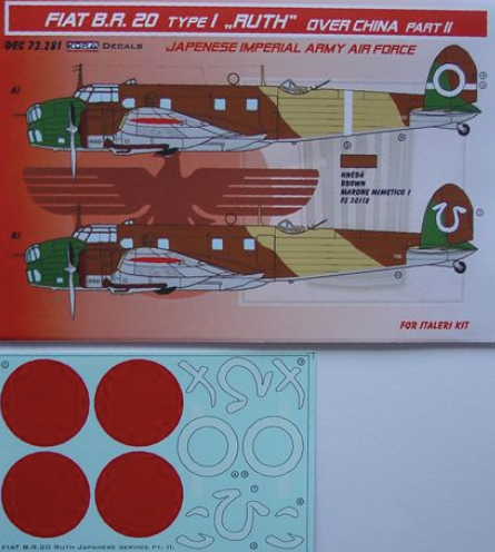 Kora Models Dec72281 Fiat BR.20 Japanese II