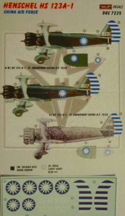 Kora Models Dec7229 Henschel Hs 123A-1 China