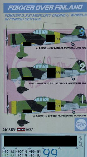 Kora Models Dec7256 Fokker over Finland part I