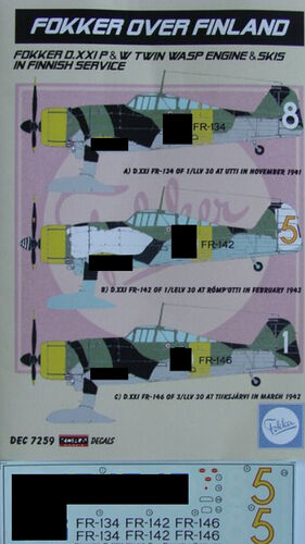 Kora Models Dec7259 Fokker over Finland part IV