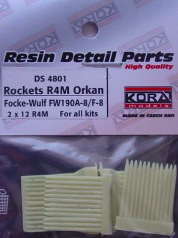 Kora Models DS4801 R4M Orkan with racks for Fw-190A-8/F-8