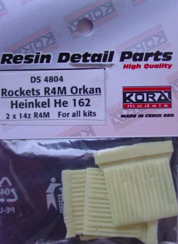 Kora Models DS4804 R4M Orkan with racks for He-162A