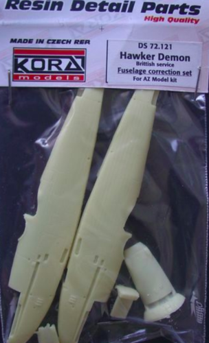 Kora Models DS72121 Hawker Demon - British - Fuselage correct.set