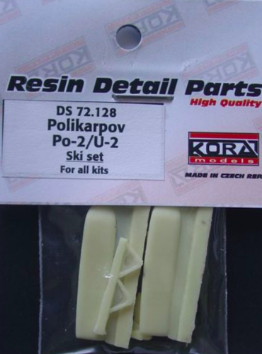 Kora Models DS72128 Polikarpov Po-2/U-2 Ski set