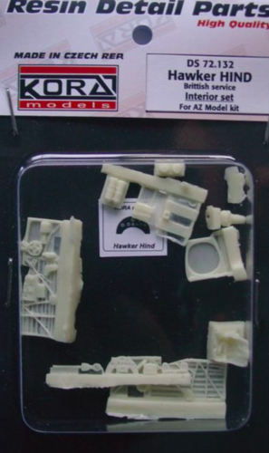 Kora Models DS72132 Hawker Hind - British - Interior set