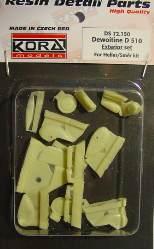 Kora Models DS72150 Dewoitine D.510 - Exterior set